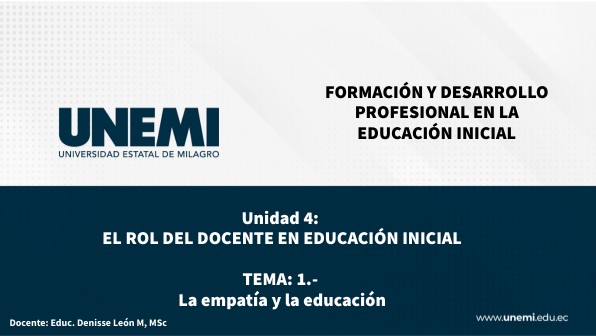 U4.TEMA: 1.- La empatía y la educación | Genially