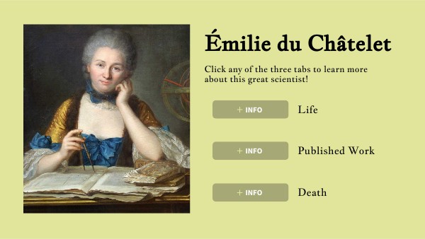 Émilie du Châtelet | Genially