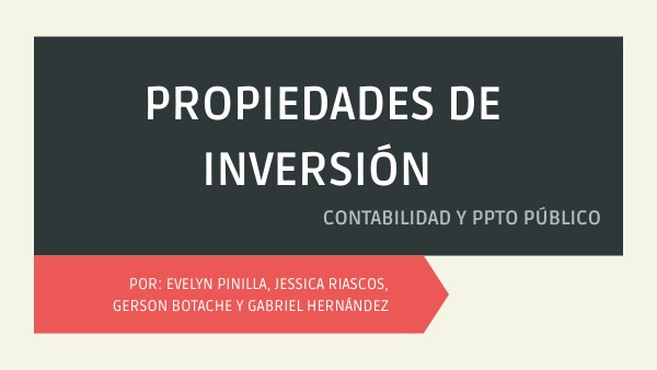 PROPIEDADES DE INVERSIÓN | Genially
