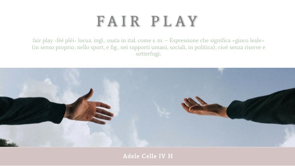 FAIR PLAY | Genially