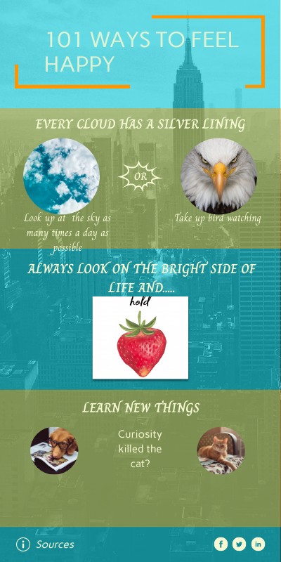 101 ways to feel happy | Genially