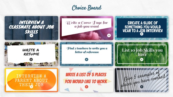 CHOICE BOARD