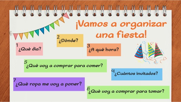 organizar una fiesta | Genially