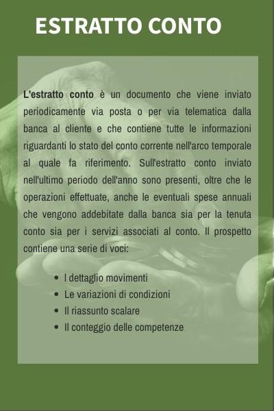 Estratto conto | Genially