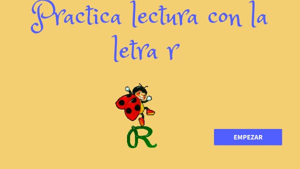 lectura con la letra r | Genially