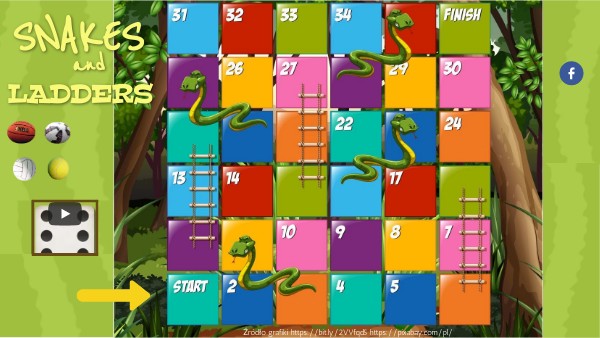 Fitness snakes & ladders
