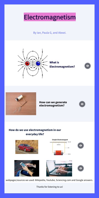 Electromagnetism infograph