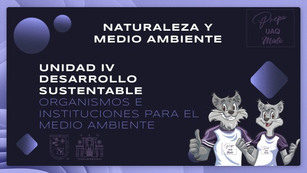 ORGANISMOS E INSTITUCIONES PARA EL MEDIO AMBIENTE 11-1