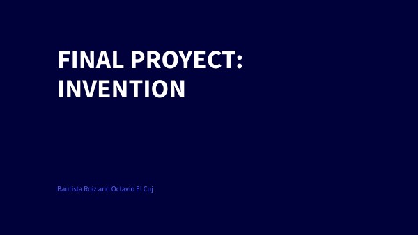 Final proyect | Genially