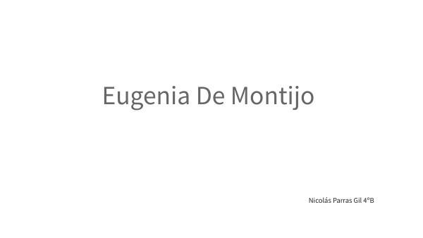 Eugenia de Montijo | Genially