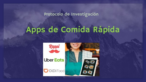 APPS DE COMIDA RAPIDA | Genially