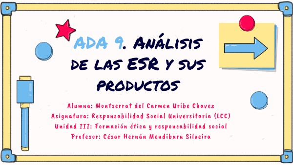 ADA 9. Análisis de las ESR y sus productos_MCUC | Genially