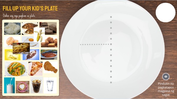 Fill Up Your Kid's Plate (Post-test) | Genially