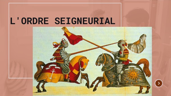 L'ordre seigneurial (1) | Genially