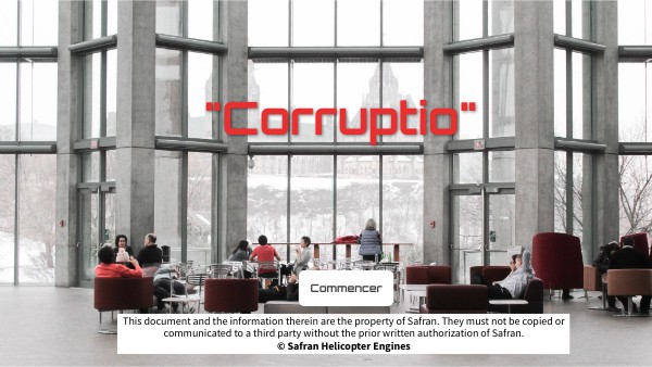 FR -New Version - Sensibilisation Corruption - "Corruptio Game" SAFRAN