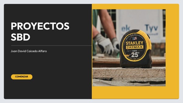 Proyectos SBD | Genially