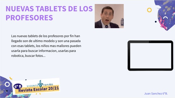 las nuevas tablets de los profes