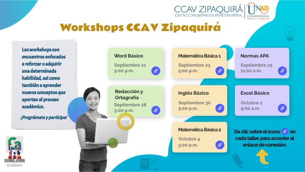Workshops CCAV Zipaquirá | Genially