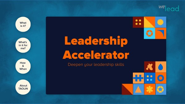 Flyer - Accelerator WeLead | Genially
