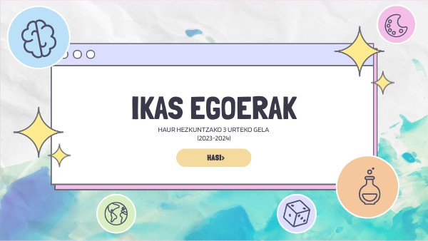 HH3 IKAS EGOERAK | Genially