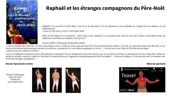 Raphaël et les étranges compagnons de Père-Noël | Genially