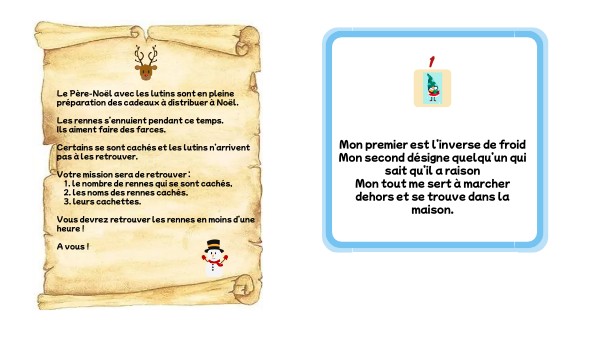 Chasse au trésor Noël 2024 | Genially