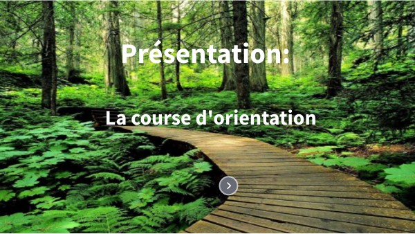 Ma course d'orientation | Genially