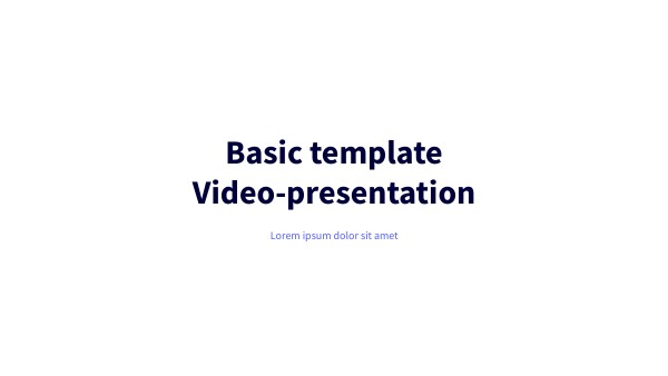 BASIC VIDEO-PRESENTATION | Genially