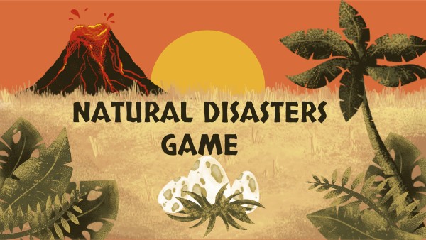 Natural disasters game | Genially
