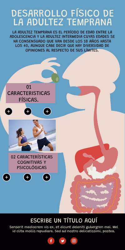 desarrollo físico de la adultez temprana | Genially