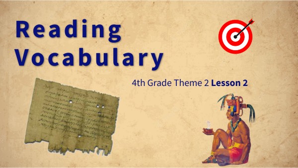 4th Grade Theme 2 Lesson 2 Reading Vocabulary | Genially