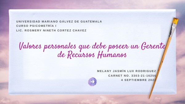 Valores personales | Genially