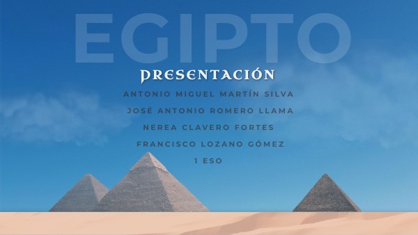PRESENTACIÓN DE EGIPTO | Genially