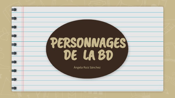 Personnages de la BD | Genially