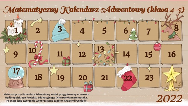 4-5 Kalendarz Adwentowy | Genially