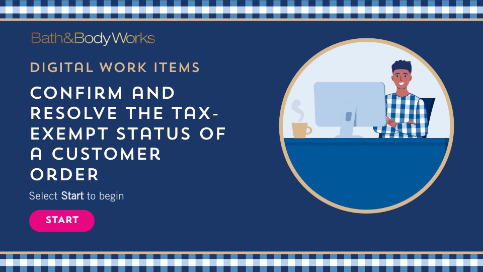 Procedure for Confirming and Resolving Tax-Exempt | Genially