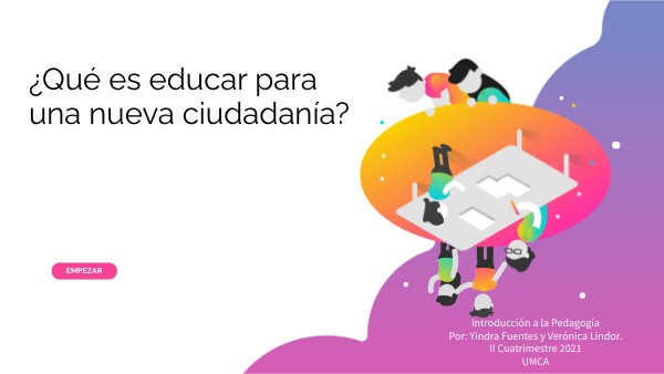 PRESENTACIÓN EDUCAR PARA UNA NUEVA CIUDADANÍA | Genially