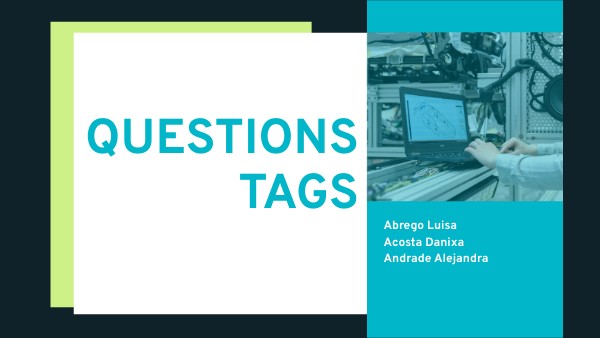 Questions Tags | Genially
