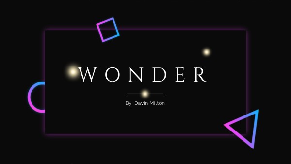 Wonder Presentation