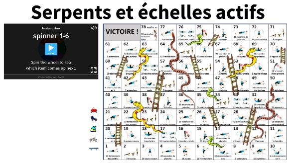 Serpents et échelles actifs | Genially
