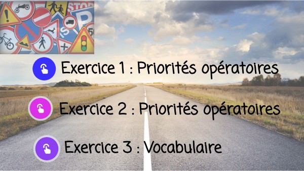 Exercices - Enchaînement d'opérations | Genially