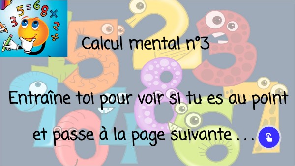 Calcul mental n°3 - 5ème | Genially