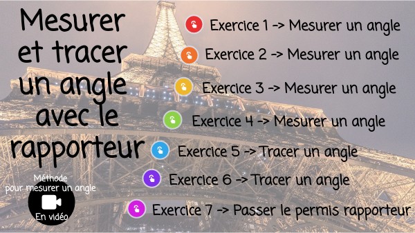 Mesurer et tracer un angle avec le rapporteur
