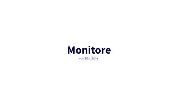 Monitor Referat 1 | Genially