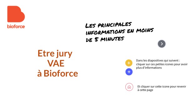 Jury VAE à Bioforce | Genially