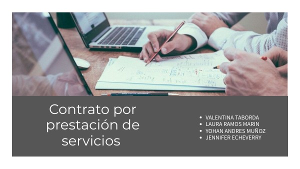 contrato por prestación de servicios