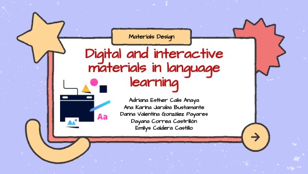Digital and interactive materials in language learning | Genially