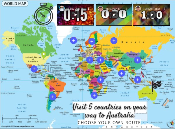 Race Across the World PE Activity | Genially