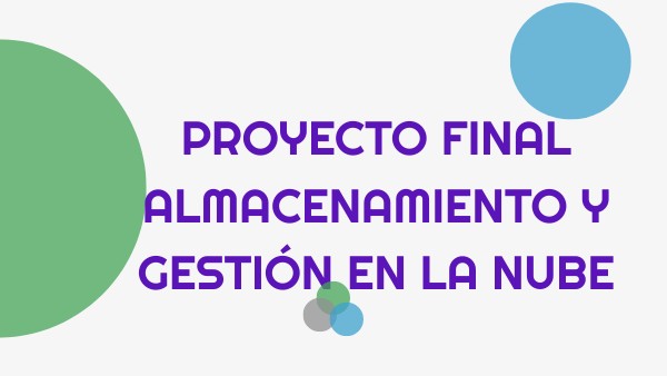 Proyecto Final Lorena Soto