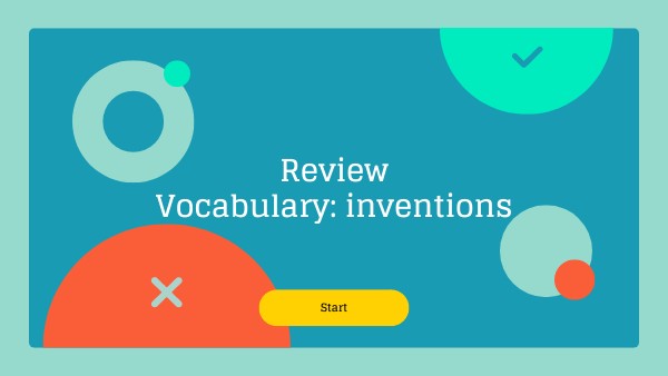 Vocabulary: inventions | Genially